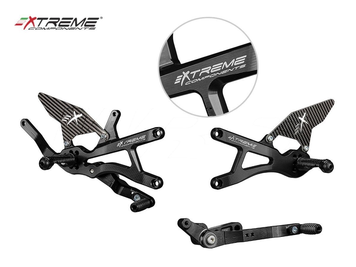 EXTREME COMPONENTS GP EVO 腳踏後移套件 (碳纖維材質 / 黑色) (PED-GP EVO R1C AK)| Webike摩托百貨