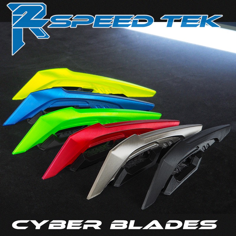 R2 SpeedTek 科幻風刃 CYBER BLADE 通用型鏤空風刀 (4支) [R2ST-CyberBlade4-BK]