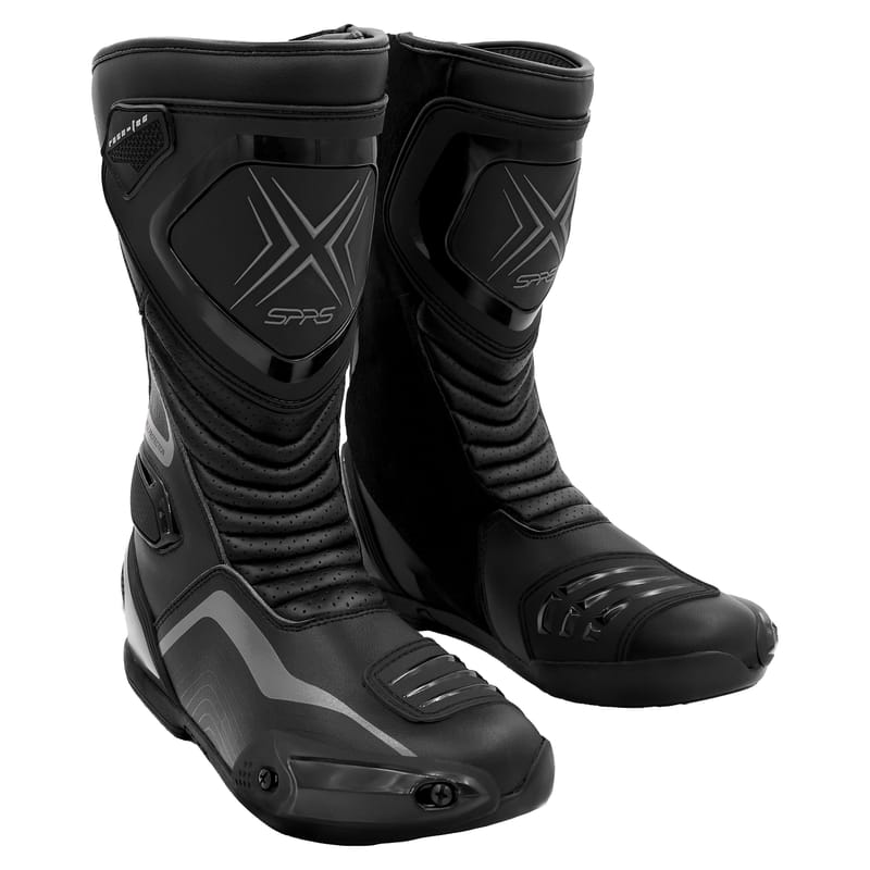 SPRS Racing Sports 速比爾 RST101 長筒競技車靴 (黑灰) [RST101-BKGY-37]