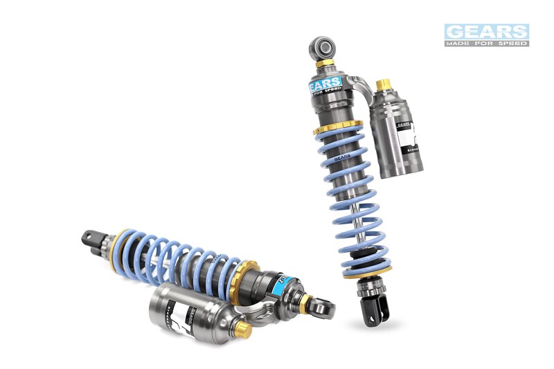 Gears Racing H2 後避震器 TRICITY125 (H2-Y144R-S-BL)| Webike摩托百貨