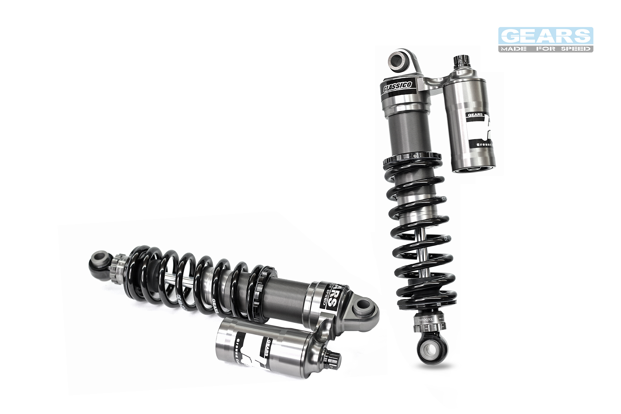 Gears Racing H2 後避震器 DYNA FatBob (08~17) [H2-HD108R-S-BK]