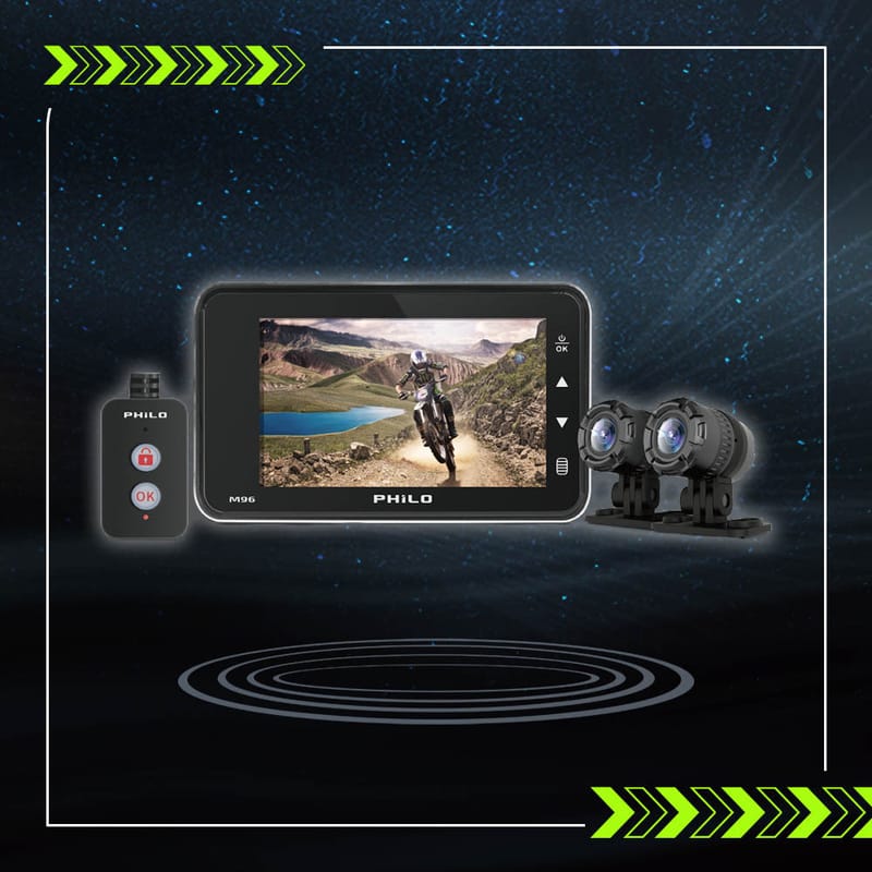 Philo 飛樂 戰狼M96 前後雙鏡頭 機車行車紀錄器 [M96]