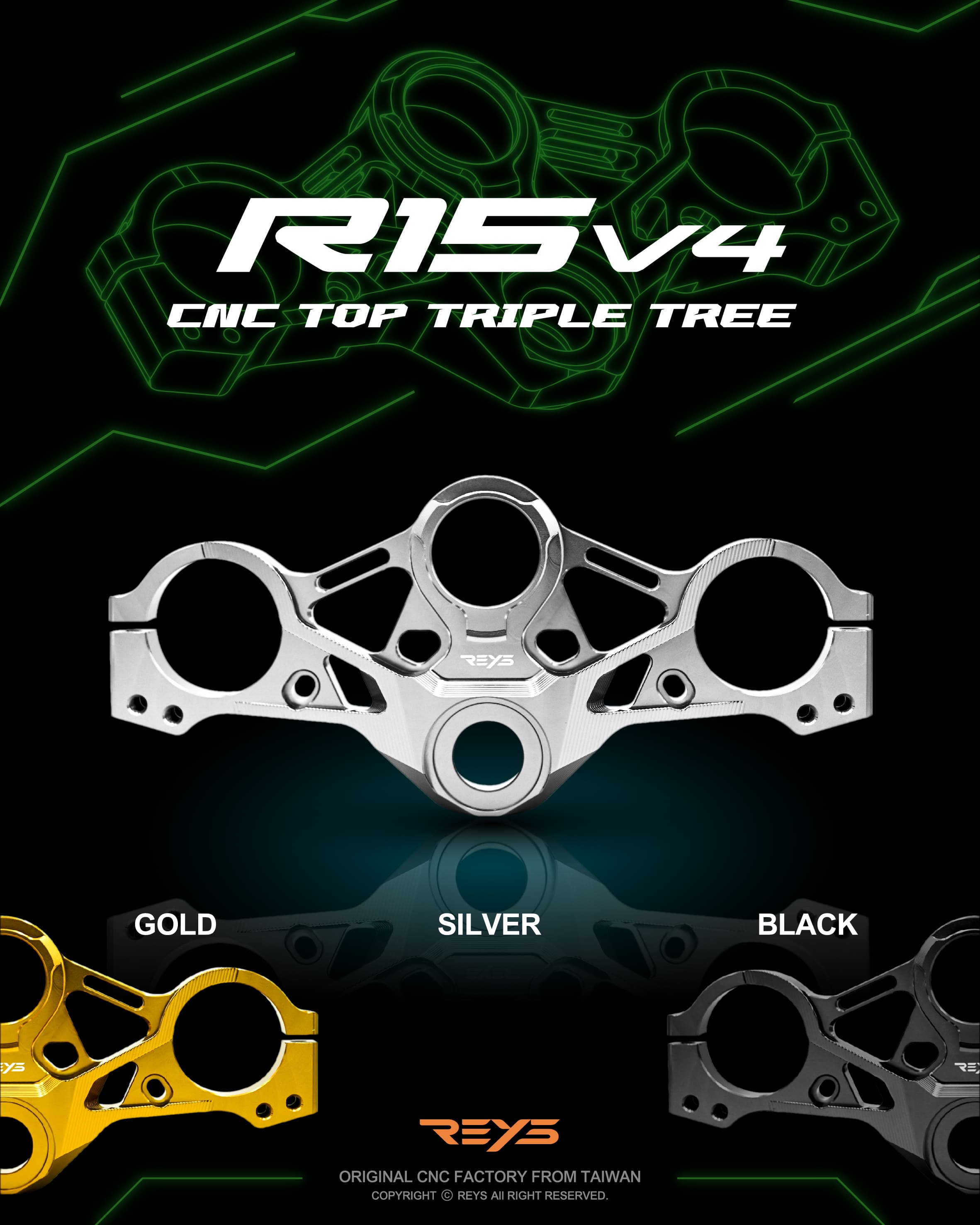 REYS CNC 三角台 R15 V4 [REYS-20241031-969]